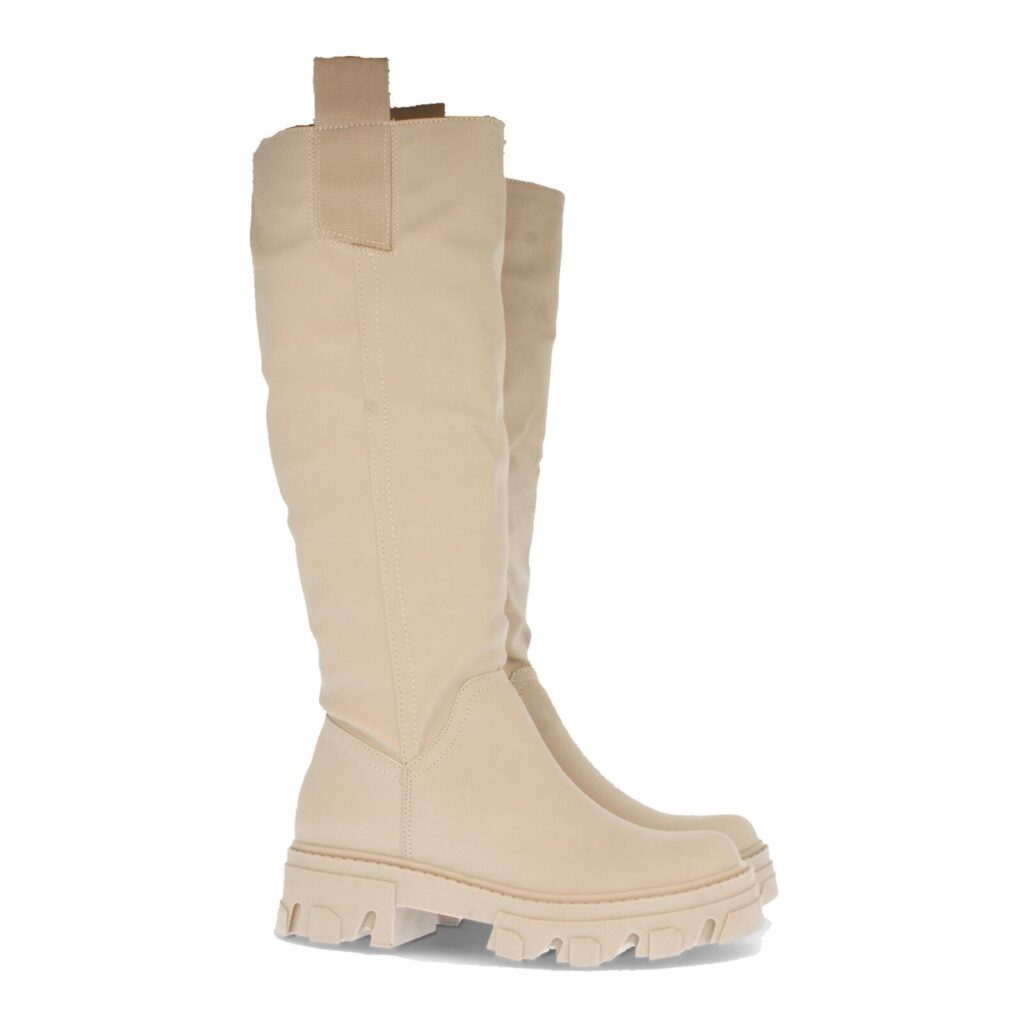 Bota engomada suela track beige - 10y20 Only Woman